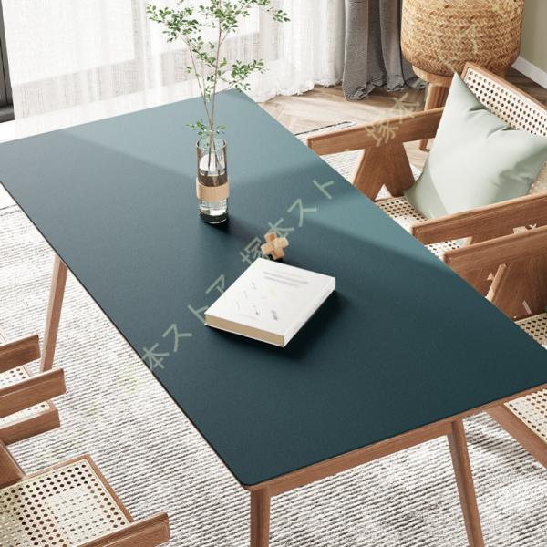 【発売日：2022年12月07日】テーブルクロス ビニール 北欧 おしゃれ PU製 撥水加工 テーブルマット ビニールマット 両面使える テーブルカバー 防水 汚れ防止 滑り止め 耐久 耐熱 清潔容易 サイズ調節 フリーカット 正方形 デス...