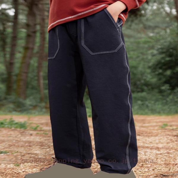 【発売日：2025年09月08日】子供服 ロングパンツ カーゴパンツ 男の子 女の子 長ズボン 無地 カジュアル ジュニア 通気 キッズ ボーイズ ガールズ ウエストゴム 通学 スポーツ 春秋商品内容：ズボン単品◎無地の程よいの厚みで、季節...