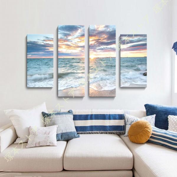 【発売日：2025年08月14日】アートパネル 自然▲【材質】サイズ：30*60cm*2+30*80cm*2防水キャンバス、色褪なし、高密度のバランスの取れたテクスチャ付きキャンバス!私たちのキャンバスは耐久性、安定性、支持性と保護性の生産...