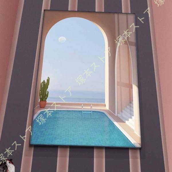 【発売日：2025年09月01日】アートパネル 幾何学模様■モダン.現代風で、お部屋の雰囲気を一瞬に変わります!■防水キャンバス、色褪なし、高密度のバランスの取れたテクスチャ付きキャンバス!□フレームはシックなブラックのアルミニウム合金素材...