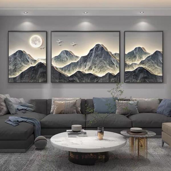 【発売日：2025年07月24日】絵画 インテリア おしゃれ 玄関 アートパネル 3枚■A：40*60cm+80*60cm+40*60cm【ゴールド(フレーム)】■B：40*60cm+80*60cm+40*60cm【ブラック(フレーム)】■...