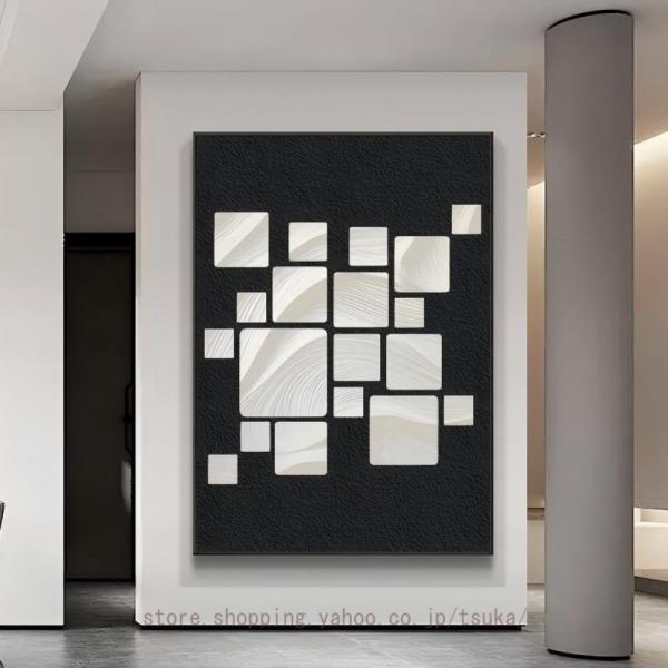 【発売日：2025年09月22日】「北欧 モノクロ アートパネル」☆☆☆自由なイメージで想像の羽を広げる☆☆☆ブラック＆ホワイトを基調にし、モードな空間を演出するアブストラクトアート!何を描いているのか、見る人それぞれの自由な想像を楽しむこ...