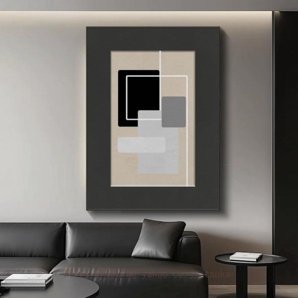 【発売日：2025年09月22日】「北欧 モノクロ アートパネル」☆☆☆自由なイメージで想像の羽を広げる☆☆☆ブラック＆ホワイトを基調にし、モードな空間を演出するアブストラクトアート!何を描いているのか、見る人それぞれの自由な想像を楽しむこ...