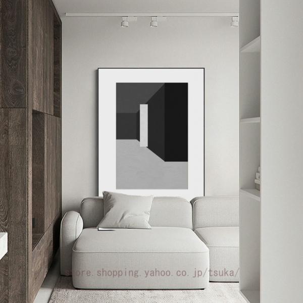 【発売日：2025年09月22日】「北欧 モノクロ アートパネル」☆☆☆自由なイメージで想像の羽を広げる☆☆☆ブラック＆ホワイトを基調にし、モードな空間を演出するアブストラクトアート!何を描いているのか、見る人それぞれの自由な想像を楽しむこ...