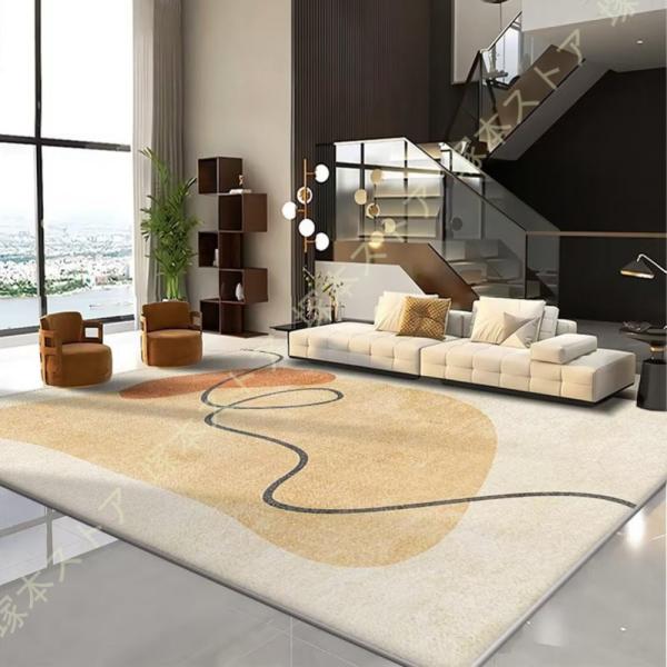 【発売日：2023年01月30日】【ご来店ありがとうございます】 1.一年中快適ラグ 夏場の冷房、冬は床暖房 ホットカーペット対応 ラグマットはポリエステルを採用し、サラッとした触り心地で、冬は暖かく（耐熱試験も合格済みのでホットカーペット...