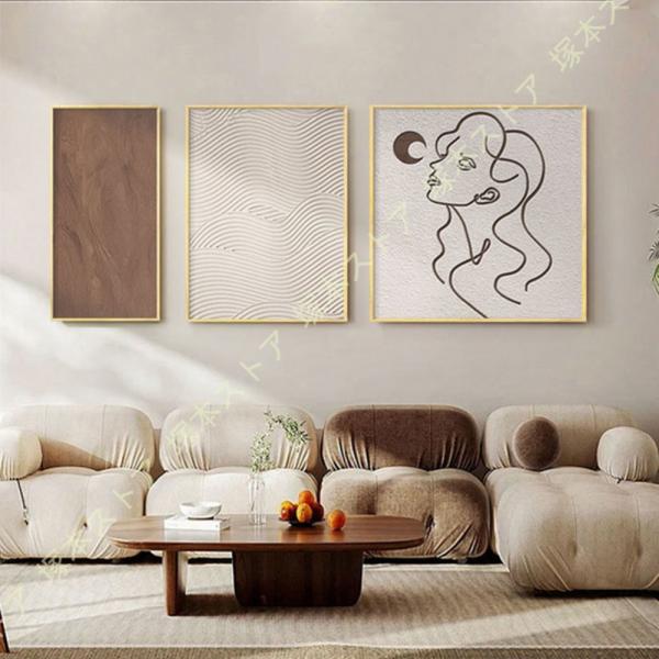 【発売日：2025年08月22日】A=左25*50cm+中30*50cm+右50*50cm  B=左30*60cm+中40*60cm+右60*60cm高清鮮度印刷と易着安装画面の立体イメージ、インク印刷、キャンバスは防水、防湿、色あせ防止の...