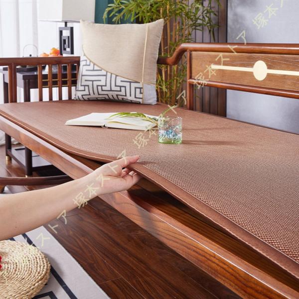 【発売日：2025年03月06日】【籐マット！接触冷感！】籐マット、バリフリー、涼しくて氷のない、暑い夏の使用に適しており、表面が接触冷感の生地なので、体感温度が下がり、暑苦しい夏でも快適。熱や汗を発散する隙間が十分あり、蒸れることなく涼し...