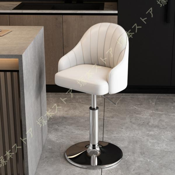 【発売日：2025年09月24日】サイズ：(約)幅45×高さ45~55cm（座面の高）材質：座面PUレザーを使用!中材にウレタンを使用しているので360度回転：カウンターチェアの座面は360度回転するので、狭いスペースでの乗り降りの時にとっ...