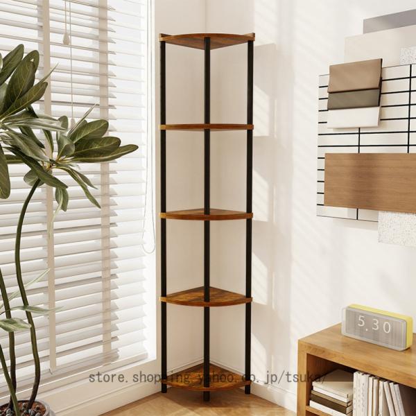 【発売日：2025年10月15日】【コーナーシェルフ】壁の角に密着したコーナーシェルフで、スペースを有効活用できます!【安定性】構造は安定しており、パネルが厚く、支持脚が厚く、耐荷重性が強く、安定性と耐久性に優れています!【扇形】90°直角...