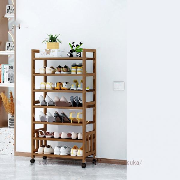 【発売日：2025年05月06日】天然竹製：軽量で美しく、スペースを取らず、玄関や部屋にシューズラックとして最適です。一般の素材とは異なり、竹製品は無臭であり、通気性に優れているため、靴を脱臭することができます。また、外観は優雅であり、自然...