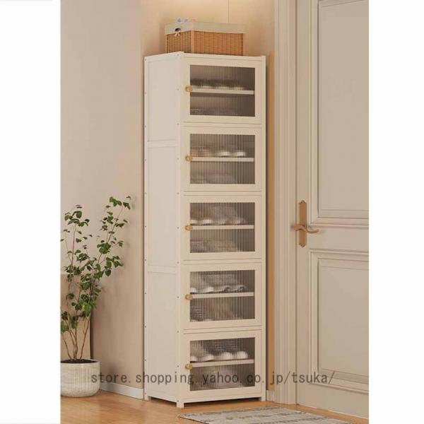 【発売日：2025年08月05日】【素材と特徴】竹は柔軟性と強靭さを兼ね備え、抗菌作用に優れており、下駄箱に最適な素材です!【お手入れのしやすさ】防水、防塵、防カビ加工が施されており、汚れが付きにくく、簡単に拭き取ることができます!【扉付き...