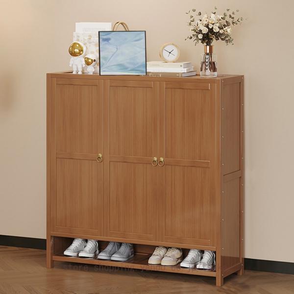 【発売日：2025年07月24日】【頑丈で耐久性】シューズラックの素材は天然竹と密度ボードの組み合わせで、長時間使用しても変形しないように安定して耐久性があります!無ホルムアルデヒド・無臭気なので、ご年配の方や小さなお子様のいるご家庭でも、...