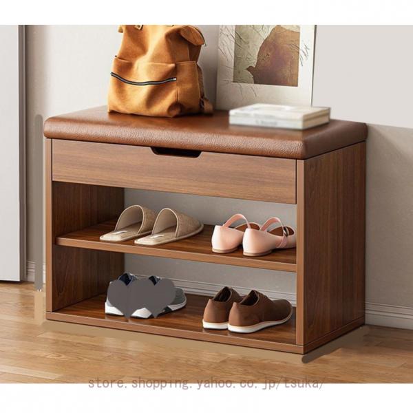 【発売日：2025年07月11日】一物二用の収納デザイン：本製品は鞋棚と座卓の機能を一体化しており、上段の座面は適度なクッション性があり、座りやすくなっています。表面は肌触りの良いPU合皮貼りになっています。下段は 2 段階の収納スペースと...