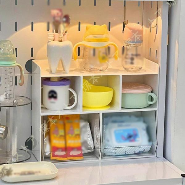 【発売日：2023年07月05日】商品の説明サイズ：A=13.8*12.5*25cm。B=37*14*27cm。注意：製品の簡単なインストールが必要です。製品は食器棚に限り、他の撮影品は含まれていません！材質：プラスチック素材。【収納の専門...