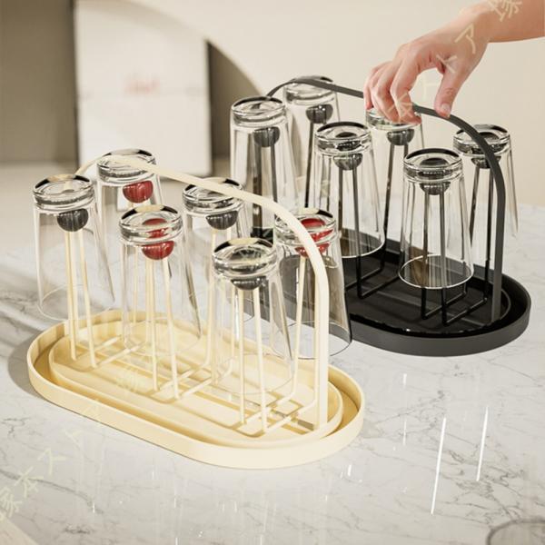 【発売日：2023年06月07日】商品の説明製品：A=308.31*190.2*170.2mm。具体的な製品は画像説明をご覧ください。注意：製品はカップホルダーのみで、カップは含まれていません。カップホルダー、ガラス、容器の乾燥ラックとして...