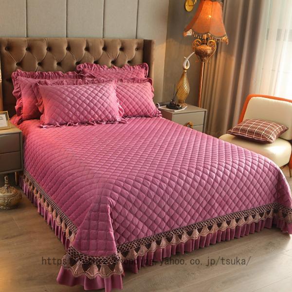 【発売日：2023年08月31日】＜商品情報＞【素材】マイクロファイバー【サイズ】◆ベッドカバー単品：250x250cm*1、250x270cm*1◆ベッドカバー3点セット：250x250cmSet、250x270cmSet（ベッドカバー+...