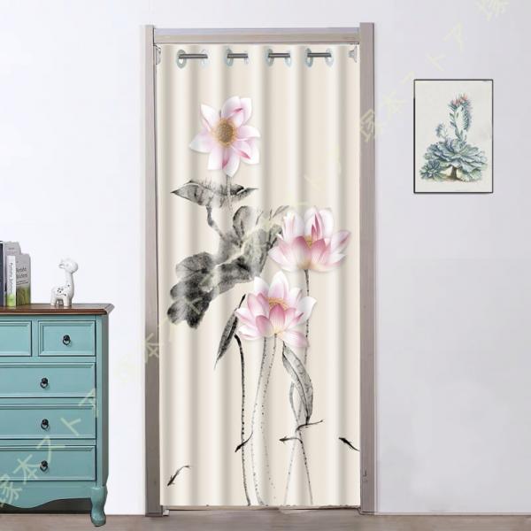 【発売日：2022年10月11日】間仕切り カーテン 断熱 保温 のれん ロング 目隠し 仕切り 厚手 北欧 冷気遮断 遮光 無地 防音 シンプル 開閉式 省エネ 廊下 階段 脱衣所 シャワーカーテン リバーシブル 業務用 防カビ チェック...