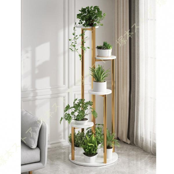 【発売日：2025年05月21日】フラワースタンドおしゃれ 室内 屋外仕樣材質：金属サイズ：40*40*121.2cm  具体的な寸法は写真に示されています。 具体的な寸法は主に種類のもので、図は参考用です。インテリアに室内や玄関、廊下、ベ...