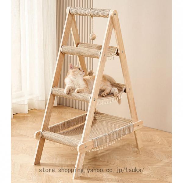 【発売日：2025年04月12日】適用対象：子猫から大型猫まで 省スペース設計：この猫タワーはスリムなデザインで、狭い部屋でも場所を取らずに設置可能。多頭飼いでも問題ありません。