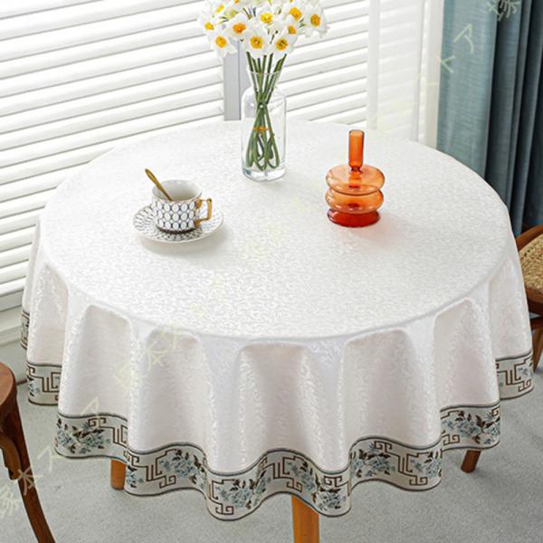 【発売日：2023年06月14日】サイズ: （円形テーブルクロス）140cm 160cm 180cm 200cm 220cm 240cm 260cm 280cm 300cm 320cm 340cm   商品仕様：テーブルクロス*1枚 素材:...