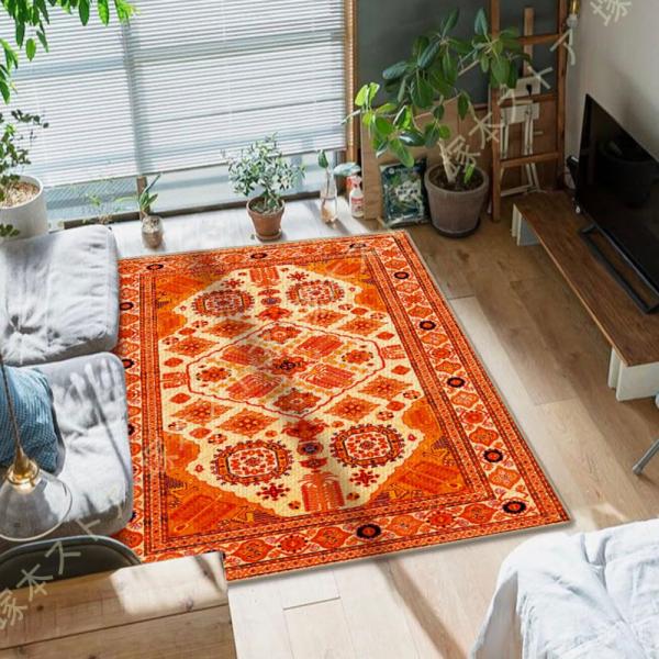 【発売日：2023年05月17日】◆全体の厚さは約6mmです。 ◆材質：（表）ポリエステル ／ 裏面：不織布(滑り止め加工)  上品で優美に、そして、華やかな、上品で豪華、エレガントタイプのペルシャデザインです。 お部屋を華やかに彩りますの...