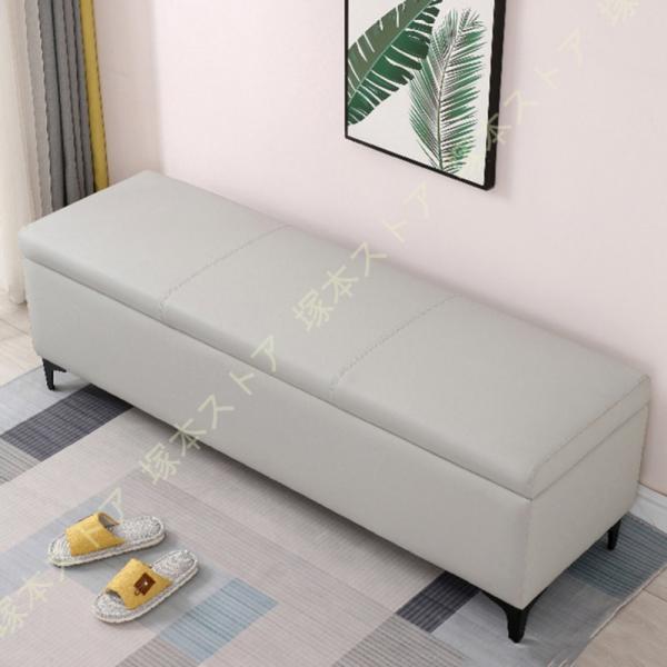 【発売日：2025年10月29日】●商品詳細商品名：収納付きスツール　ボックススツールサイズ：60*40*43cm 80*40*43cm 100*40*43cm材　質：PUレザー；◆構造部材木製、ウレタンフォーム耐荷重：約150kg；※詳し...