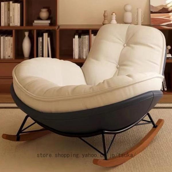 【発売日：2025年05月04日】製品名: ロッキングチェア/ロッキングチェア リクライニングチェアスタイル: モダンサイズ：足踏みあり=100*107*73 H内部充填物：コットン使用シナリオ: 寝室、リビングルーム、バルコニー、テラス、...