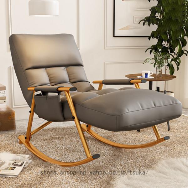 【発売日：2025年05月04日】製品名: ロッキングチェア/ロッキングチェア リクライニングチェアスタイル: モダン詰め物素材: コットン使用シナリオ: 寝室、リビングルーム、バルコニー、テラス、庭、その他のレジャーエリア※詳しいサイズ情...