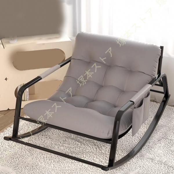 【発売日：2025年05月04日】スタイル: モダン素材: 金属 + 防水テクニカルクロス使用シナリオ: 寝室、リビングルーム、バルコニー、テラス、庭、その他のレジャーエリ製品説明：- 【多用途】: このフットレスト付きダブルロッキングチェ...