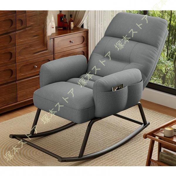 【発売日：2025年04月30日】製品パラメータ：名前：レジャーロッキングチェアスタイル：シンプルでモダン充填材質：コットン生地：科学技術布/コーデュロイ●※詳しいサイズ情報について、画像を参考にお願いします。●適用範囲:寝室、リビング、玄...