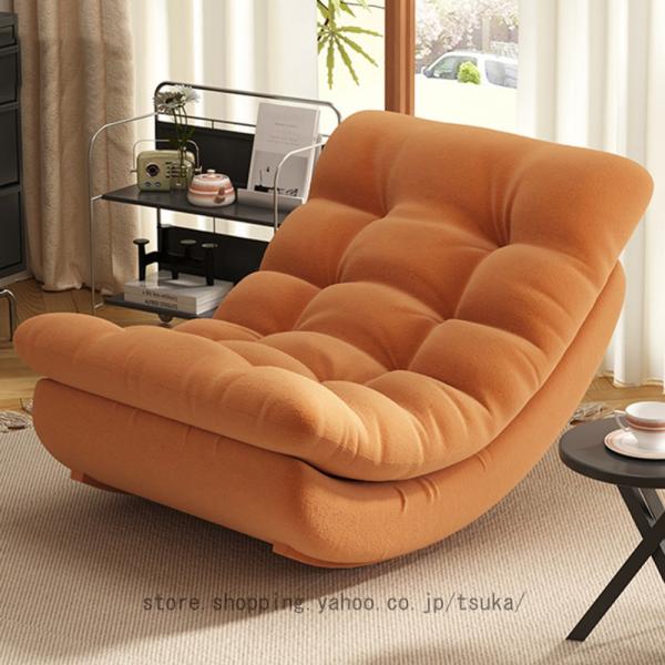 【発売日：2025年05月21日】主な材料：木+スエード生地製品カテゴリ：ロッキングチェアソファ適用季節：季節を問わず適用場面：日常生活、引越し、誕生日ターゲット：カップル、子供、友達、親友適用スペース：カフェ、ベッドルーム、リビング【安定...