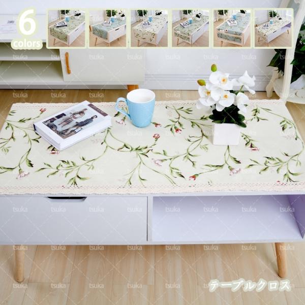 【発売日：2021年03月17日】田園風 テーブルランナー テーブルクロス レース 花柄 食卓カバー 綿麻 春 夏 保護カバー 洗える 耐熱 防汚 防塵 インテリアサイズ：50*150cm 60*150cm 60*170cm 65*170c...