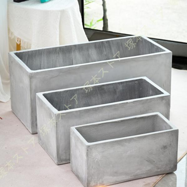 【発売日：2025年01月02日】【商品名】 ：プランター【素材】：セメント製【サイズ】●S＝長（42cm）幅（20cm）高（20cm）●M＝長（44cm）幅（22cm）高（20cm）●L＝長（52cm）幅（20cm）高（20cm）※植物は...