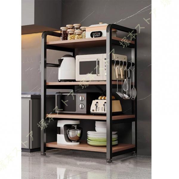 【発売日：2025年04月11日】素材：鋼管+木製ボード。仕様：3層，4層。特徴：1.プレミアムの炭素鋼，プレミアムの木製パネル。2.安定した構造、高い耐荷重性、耐久性があり、錆びません。3.防汚、防錆、防油、大容量、省スペース、組み立てが...