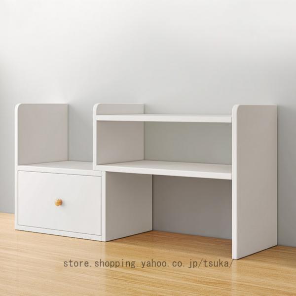 【発売日：2025年05月16日】★商品について伸縮して、好きなレイアウトに。自由なレイアウトでたっぷり収納！卓上に置けるコンパクトな木製ラック。スライド式で伸縮自在、設置場所に合わせて横幅や角度を自由に調節できます。【伸ばしてワイドに】サ...