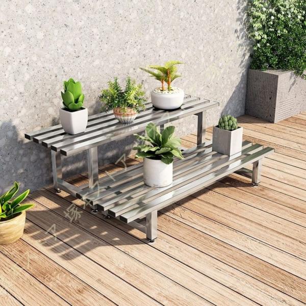 【発売日：2026年02月09日】【商品名】：フラワースタンド【素材】：ステンレス 【商品サイズ】：1段*80*25CM 　1段*100*25CM 　1段*120*25CM【簡単組立】ノッチにクロスバーを差し込み、穴に固定ネジを締めすだけ完...