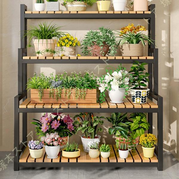 【発売日：2025年05月08日】【商品名】：フラワースタンド【素材】：竹、アイアン 【商品サイズ】：幅80*奥行40*高さ115cm　 幅100*奥行40*高さ115cm　 幅120*奥行40*高さ115cm　　　4段【簡単組立】ノッチに...