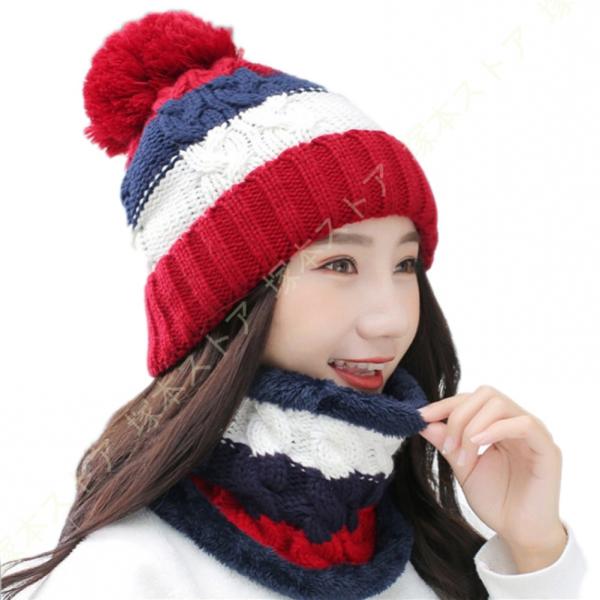 【発売日：2022年08月29日】とってもフワフワで肌触りが良く寒い冬のトレンドのマルチカラーケーブル編みニット帽！お洒落女子必須のアイテムです♪●商品詳細【サイズ】フリーサイズ【柔軟度】柔らかい【2点セット】（帽子*1＋ネックウォーマー*...