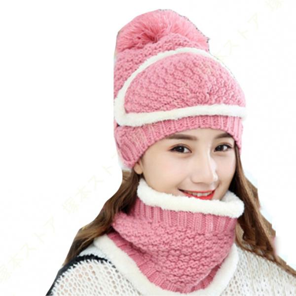 【発売日：2022年08月15日】とってもフワフワで肌触りが良く寒い冬のトレンドのマルチカラーケーブル編みニット帽！お洒落女子必須のアイテムです♪●商品詳細【サイズ】フリーサイズ【柔軟度】柔らかい【3点セット】（帽子*1＋ネックウォーマー*...