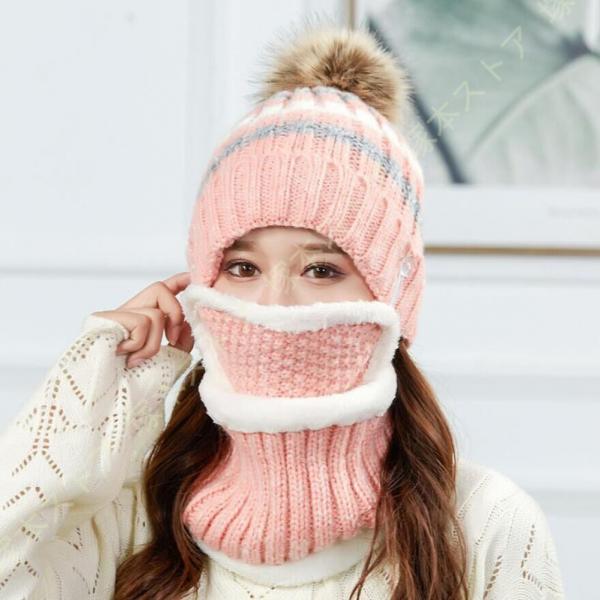 【発売日：2022年08月15日】とってもフワフワで肌触りが良く寒い冬のトレンドのマルチカラーケーブル編みニット帽！お洒落女子必須のアイテムです♪●商品詳細【サイズ】フリーサイズ （適応頭周り：56-58cm）【柔軟度】柔らかい【3点セット...