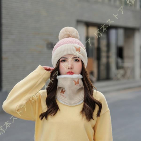 【発売日：2022年09月13日】とってもフワフワで肌触りが良く寒い冬のトレンドのマルチカラーケーブル編みニット帽！お洒落女子必須のアイテムです♪●商品詳細【サイズ】フリーサイズ【柔軟度】柔らかい【2点セット】（帽子*1＋ネックウォーマー ...