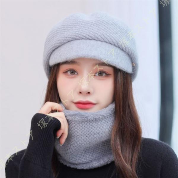 【発売日：2022年09月07日】とってもフワフワで肌触りが良く寒い冬のトレンドのマルチカラーケーブル編みニット帽！お洒落女子必須のアイテムです♪●商品詳細【サイズ】フリーサイズ【柔軟度】柔らかい【2点セット】（帽子*1＋ネックウォーマー ...