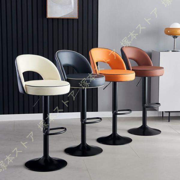 【発売日：2025年10月31日】カウンターチェア 回転昇降バースツール PUレザー ハイチェア バーチェア キッチン 回転椅子 ハイスツール 高さ調節可能 キッチンカウンターチェア【組立品】 ●組立品「商品仕様」※組立品（組立て時間約20...