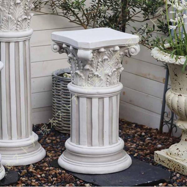 【発売日：2025年08月28日】かわいい ローマの柱 大型 置物 収納 樹脂 北欧 飾り物 玄関 卓 おしゃれ オブジェ インテリア 雑貨部屋に置いても、玄関でのお迎えや庭の飾りで屋外にも飾れます!小物の装飾品が好きな方や、カントリー派の...