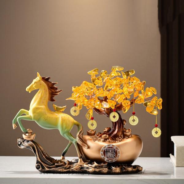 【発売日：2025年10月20日】風水  かわいい 動物 小さな 置物 樹脂・レジン 北欧 飾り物 玄関 卓 おしゃれ オブジェ インテリア 雑貨部屋に置いても、玄関でのお迎えや庭の飾りで屋外にも飾れます!小物の装飾品が好きな方や、カントリ...