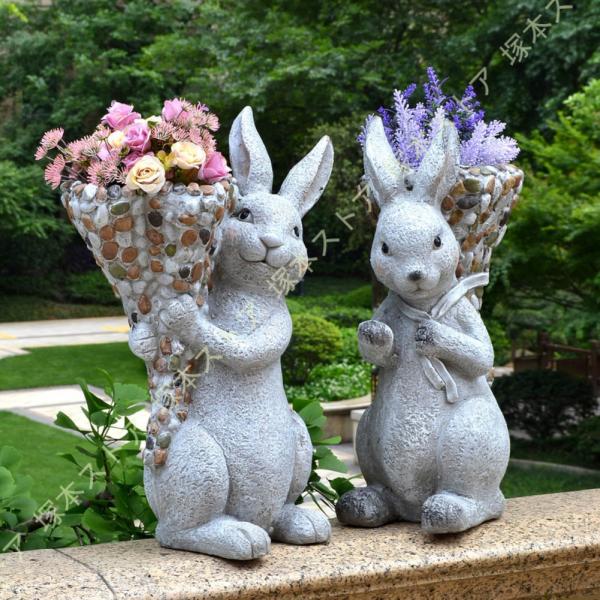 【発売日：2025年06月04日】癒される  かわいい 動物 大きい 置物 レジン 北欧 ガーデニング 飾り物 庭 ガーデン 玄関 卓 おしゃれ オブジェ インテリア 雑貨商品の仕様・素　材：樹脂・レジン・サイズ：商品の詳しいサイズについて...