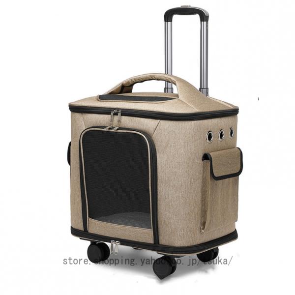 【発売日：2025年01月02日】ペットキャリー キャスター付き便利な2WAYシーンに合わせて使い分けができる、便利な2WAY。☆キャリーバッグ☆キャリーカート広々空間お座りしても窮屈さを感じさせない、広々空間中の様子がよくわかるお互いの顔...