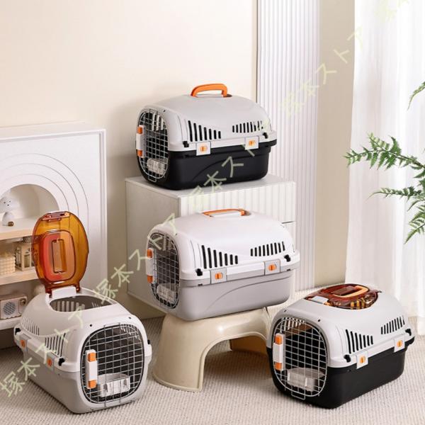 【発売日：2025年03月07日】ペットキャリー 猫 ハード★耐久性強度の高い、ポリプロピレン素材。衝撃に強く、傷も付きにくい★持ち運びしやすい手にしっかりフィットする持ち手で、持ち運びがラクラク。★コンパクト収納可能使わない時は、解体して...