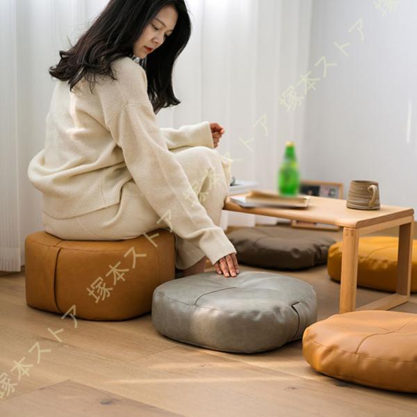 【発売日：2023年07月06日】表地：牛革中身：EPP☆柔らかい座り心地おしゃれなビーズ入りクッションは、中材たっぷりで沈み込みすぎず気持ちいい座り心地。身体に合わせてやさしくフィットします。☆ナチュラルな風合い北欧テイストや和モダンなお...