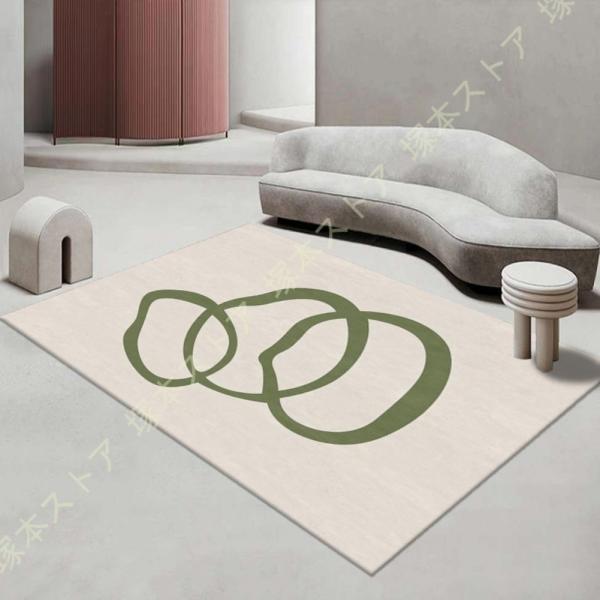 【発売日：2023年02月16日】[組成]：ポリエステル100%（プリント柄です）　 　 　            [厚さ]:約6mm   　  シンプルなデザインは、お部屋の雰囲気をがらりと変えます！ 洋室はモダン、和室に敷いてもモダンな...